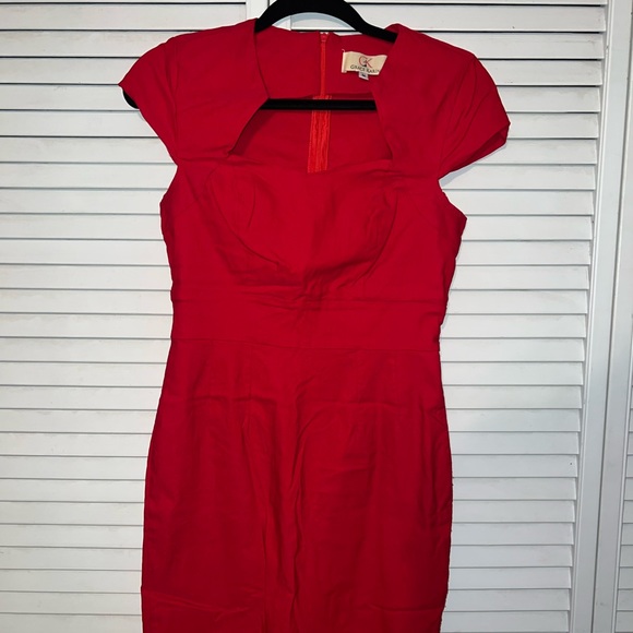 Grace Karin | Dresses | Womens Red Business Attire Dress | Poshmark